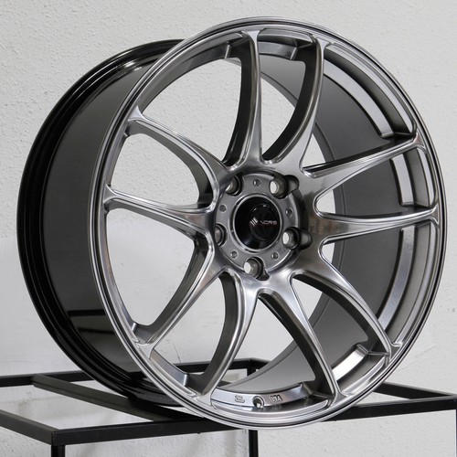 4-New 18" Vors TR4 Wheels 18x8.5 5x105 35 Hyper Black Rims 73.1 | eBay