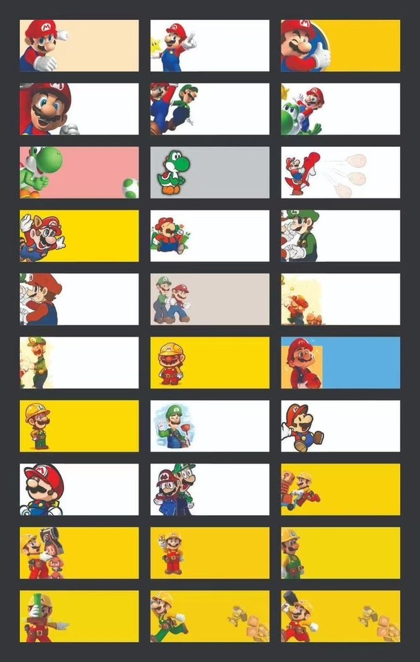 Mario Personalized Name Sticker | eBay Australia