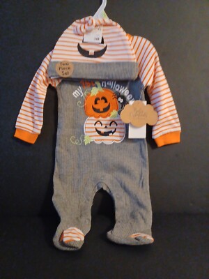 BABY ESSENTIALS TWO PIECE SET MY 1ST HALLOWEEN 3months INFANTS | eBay
