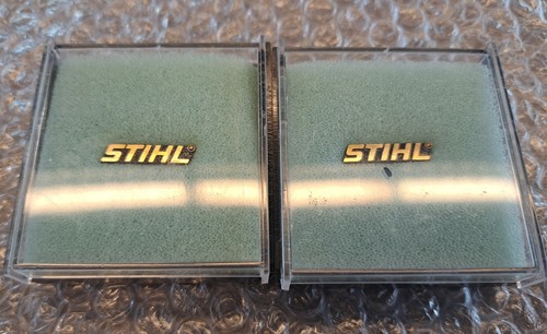 STIHL Logo Vtg Original Badge Button Pin Advertising Promo | eBay