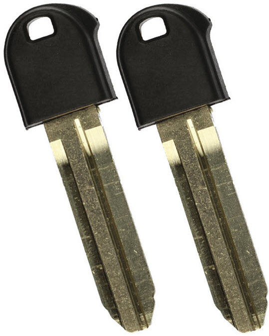 2 New Key Fob Blade For Toyota Prius Hybrid Smart Remote Emergency ...