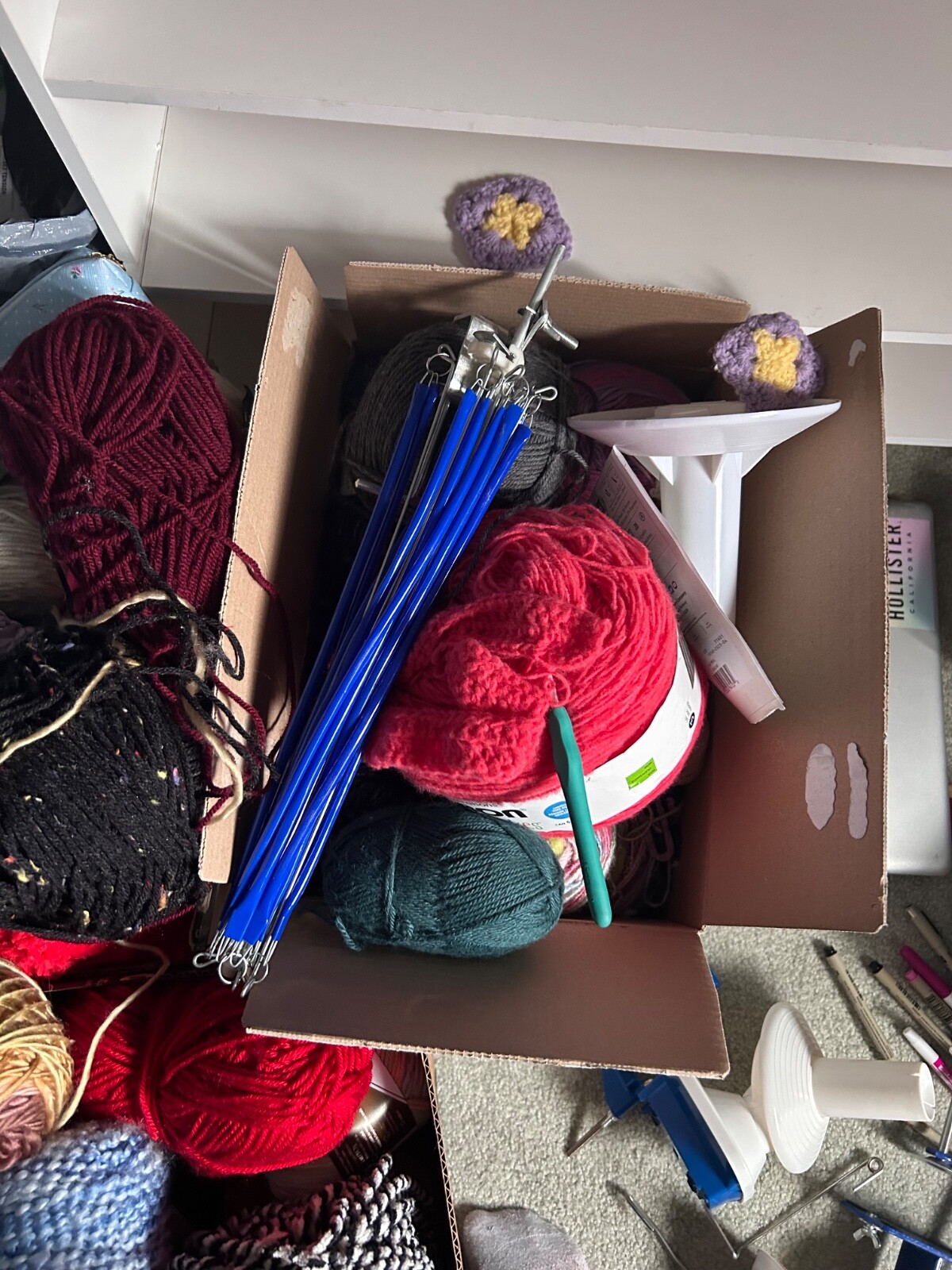 Random lot of yarns - Mystery Box of new and slightly used full skeins ...