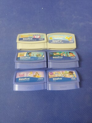 VTech InnoTab Game Cartridges Lot of 6 Toy Story princess doc jake ...