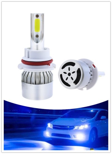 9007 HB5 Ice Blue 8000K 8000LM COB LED Headlight Kit High Low Beam ...