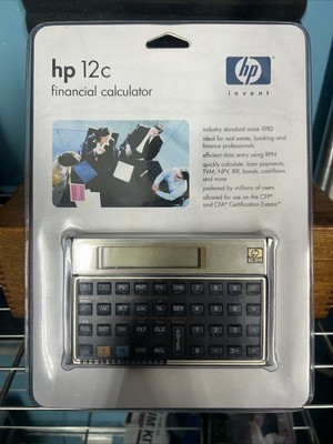 New HP 12c Financial Calculator Hewlett-Packard (Factory Sealed / New ...