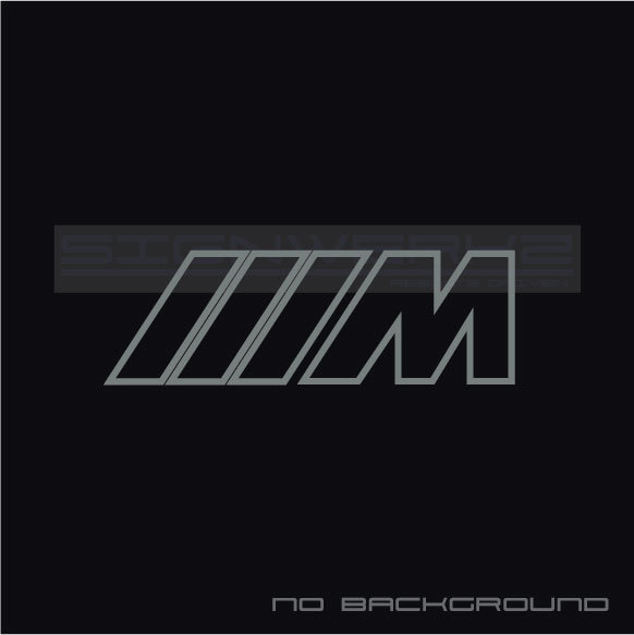 M Decal Sticker M2 M3 BMW M4 M6 X3 X5 X6 X5M X6M M8 M2C M5 Outline Pair ...