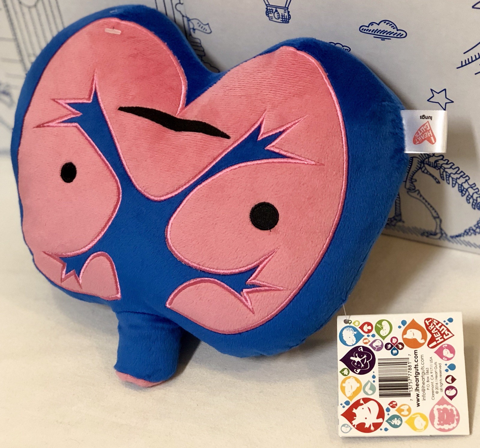 New I Heart Guts Lungs Plush I Lung You Doll Science Toy Organ Body ...