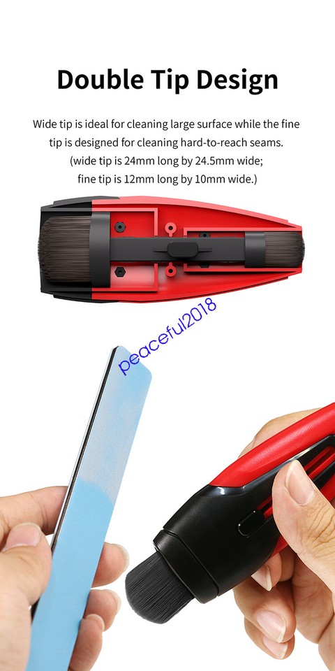 DSPIAE PT-RDB Retractable Dust Brush Double Tips Handy Cleaning Tools | eBay