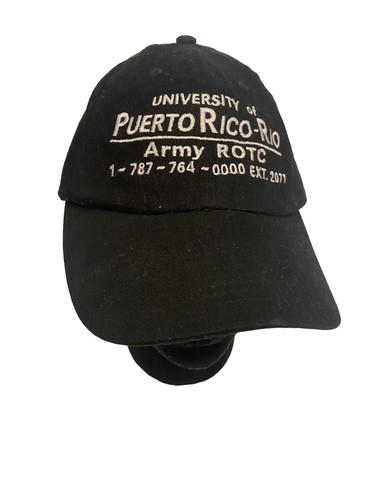 Vintage Army ROTC Cap Hat Black UPR ROTC Recruiter Cap Adjustable ...