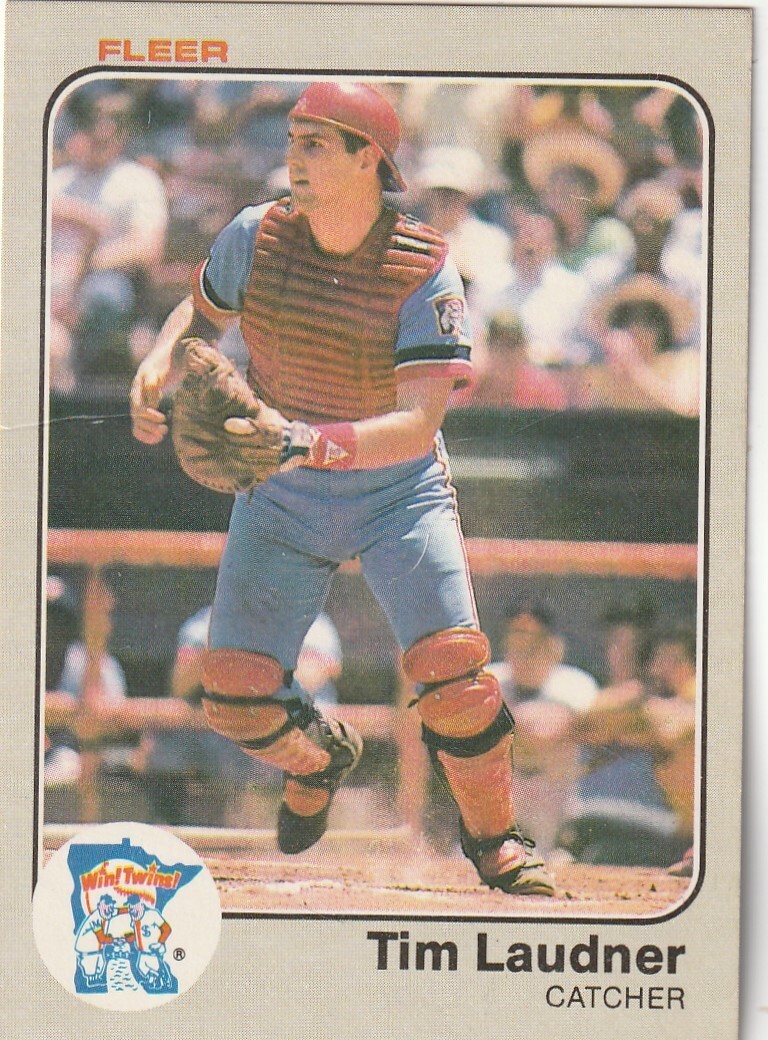 FREE SHIPPING-MINT-1983 Fleer Tim Laudner Minnesota Twins #618 PLUS ...
