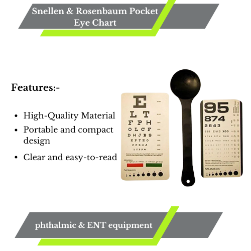 Snellen & Rosenbaum Pocket Eye Chart | eBay