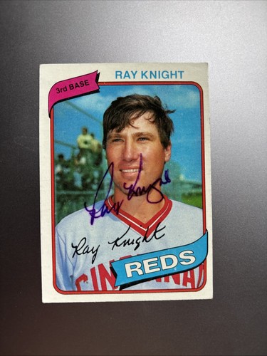 RAY KNIGHT 1980 TOPPS AUTOGRAPHED SIGNED AUTO BASEBALL CARD | eBay
