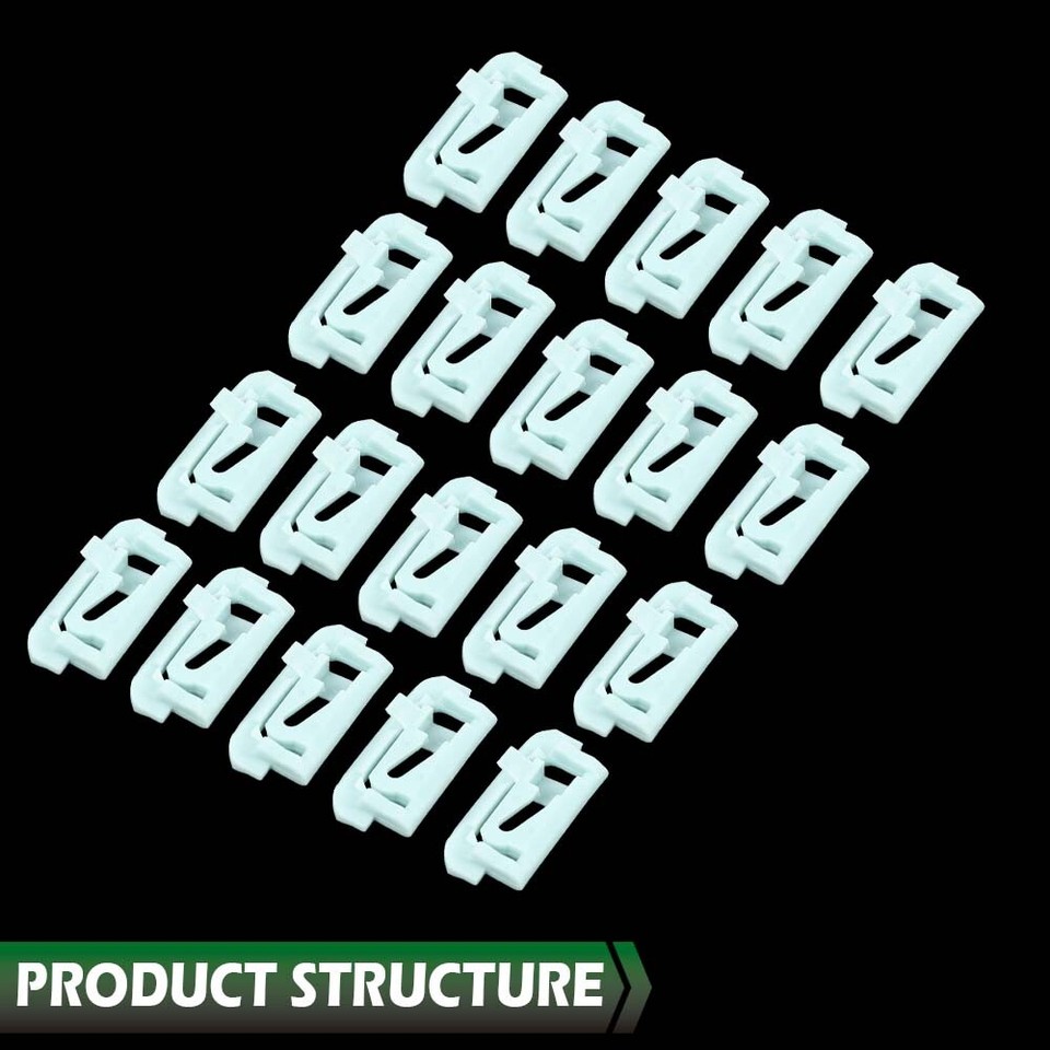 20pcs Windshield & Rear Window Trim Molding Clips Fit For 1978-1988 GMG ...