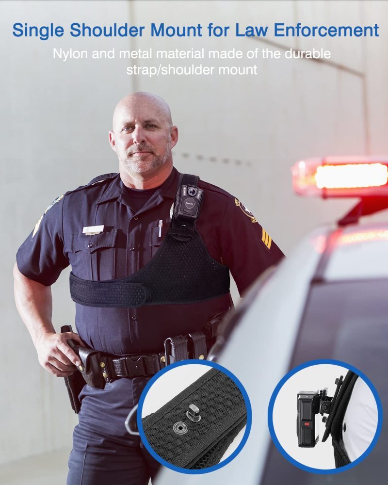 BOBLOV Adjustable Wearing Body Camera Chest Vest for All Camera ...