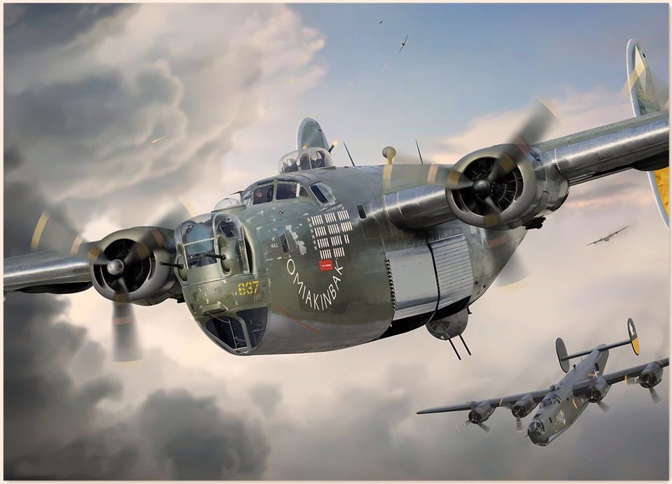 6 PCS WW II US B-24D Liberator Bomber Jet Posters and Prints Wall Art ...