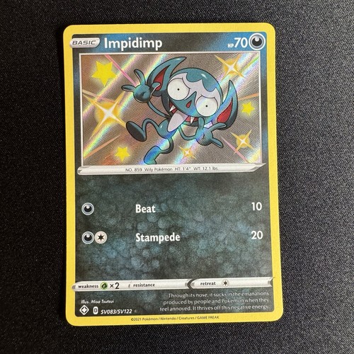 Pokémon TCG Impidimp Shining Fates SV083/SV122 Holo Shiny Holo Rare | eBay
