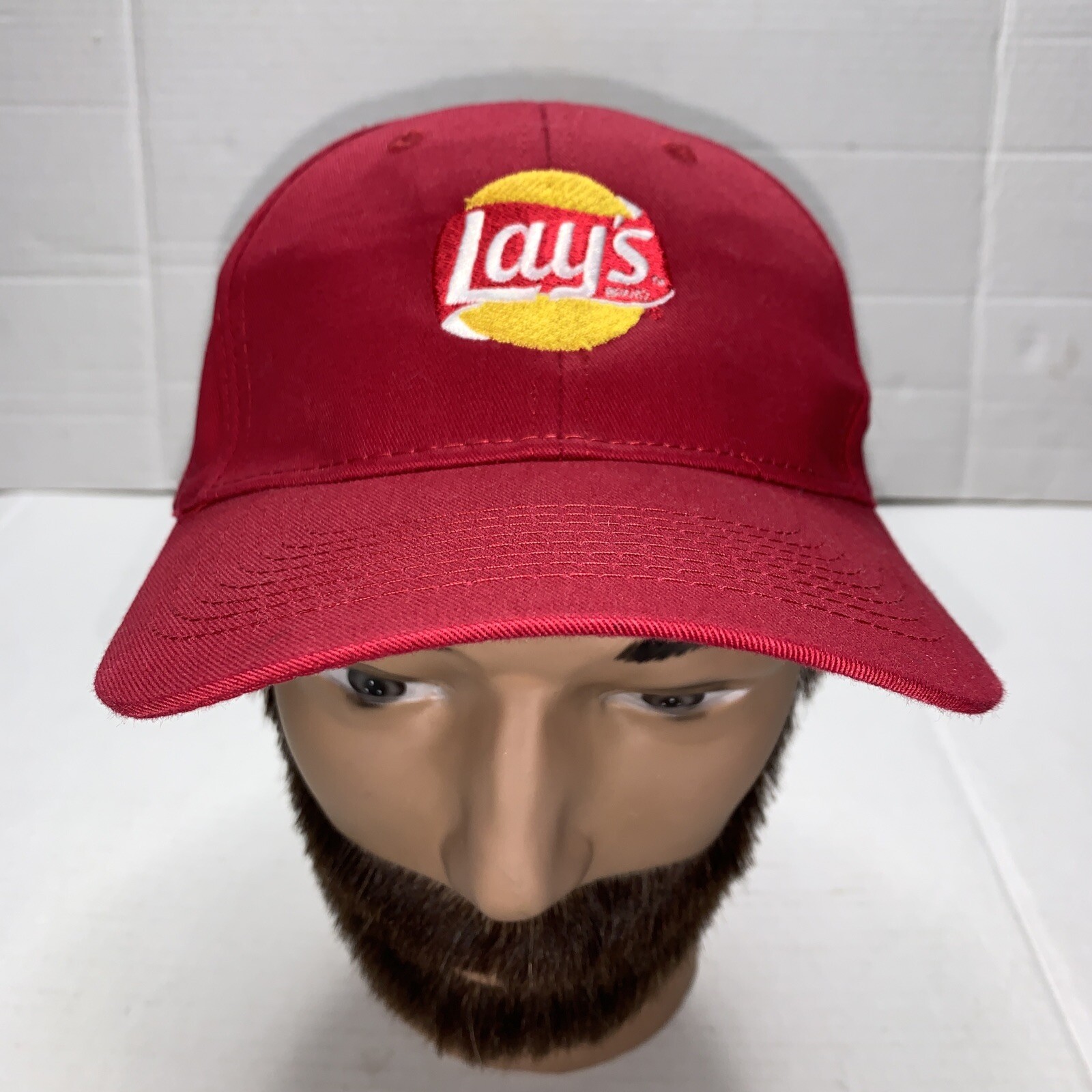 Lays Brand Chips Novelty Hat Adjustable Red Cap Cotton - Gem