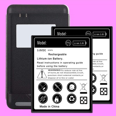 Boosting 2x 5250mAh Battery Charger for Samsung Galaxy Victory 4G LTE ...