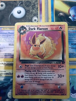 Dark Flareon 35/82 1st Edition Team Rocket Non-Holo Pokemon Card | eBay