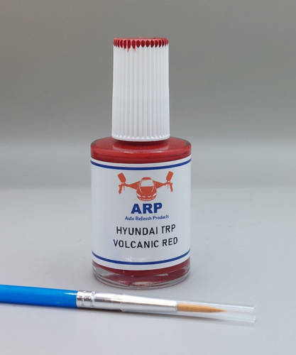For HYUNDAI Code TRP VOLCANIC RED Touch up Paint + Fine Tipped Brush ...