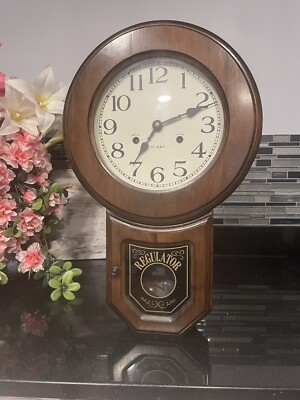 Harris & Mallow Verichron 31 Day Key Wind Regulator Wall Clock | eBay