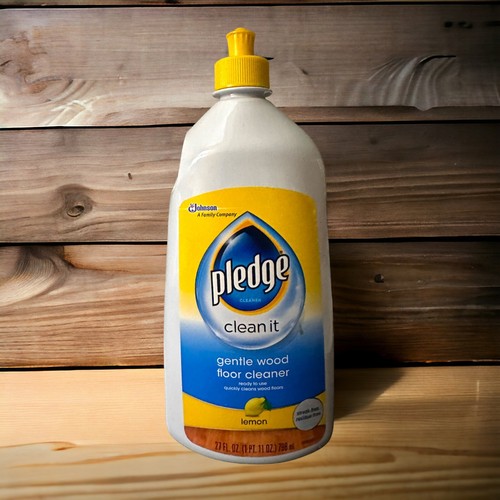 Pledge Clean It Gentle Wood Floor Cleaner Lemon Scent Streak Residue 27 ...