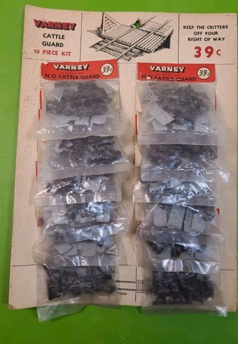 Vintage Model Train PartNOS VARNEY CATTLE GUARD KITS ON ORIGIAL SALES ...