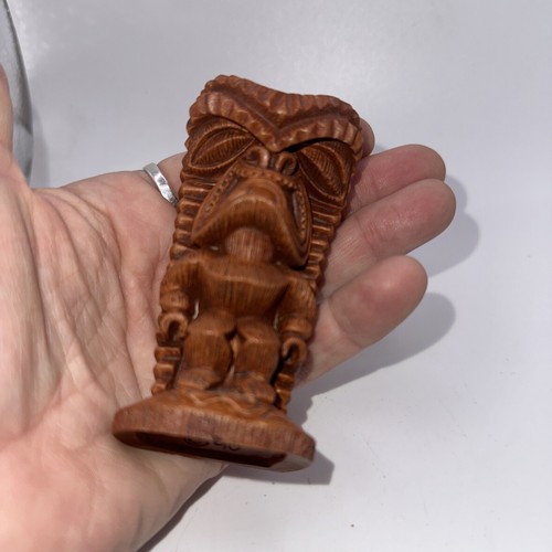 Coco Joe’s Hawaii Pomaikai Good Luck Tiki Hapa Wood Figurine Lucky 1990 ...