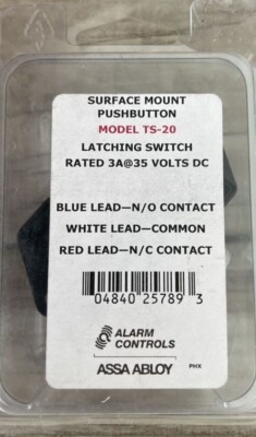 NEW SEALED Assa Abloy TS-20D Push Button | eBay