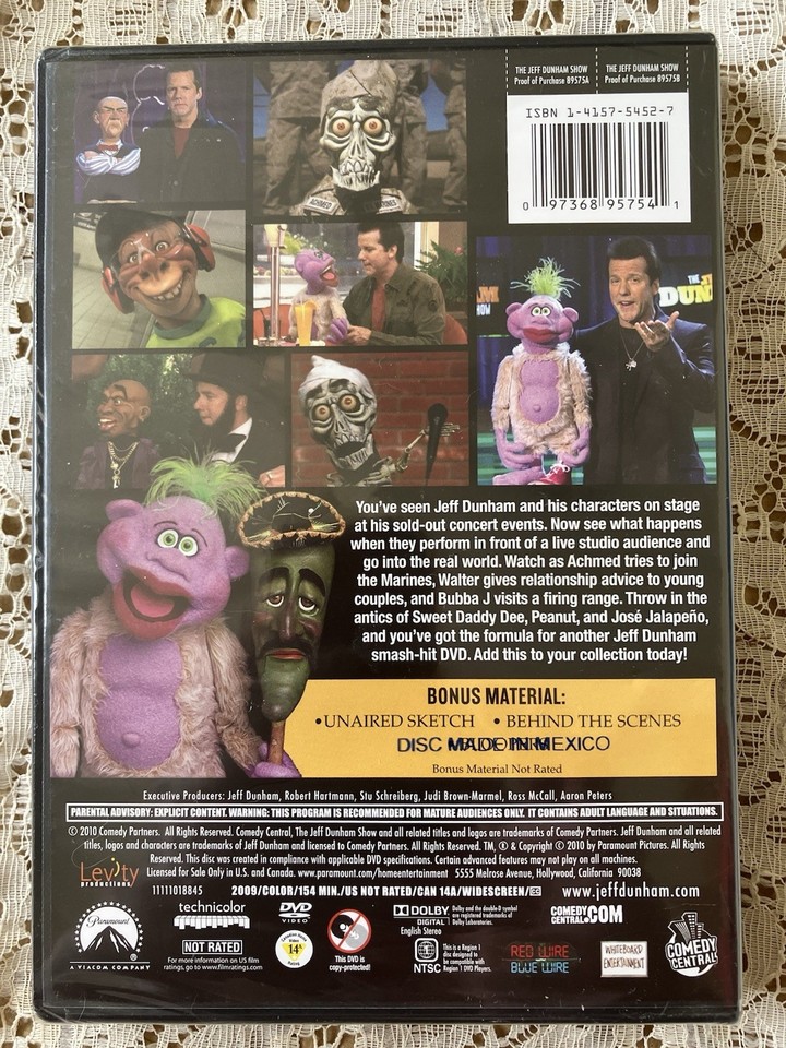THE JEFF DUNHAM SHOW NEW/SEALED COMEDY CENTRAL WIDESCREEN DVD FREE SHIP ...