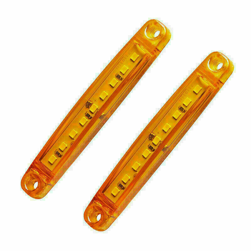 10pcs Amber 9 SMD LED Truck Car Side Marker Indicator BUS Lights Signal ...
