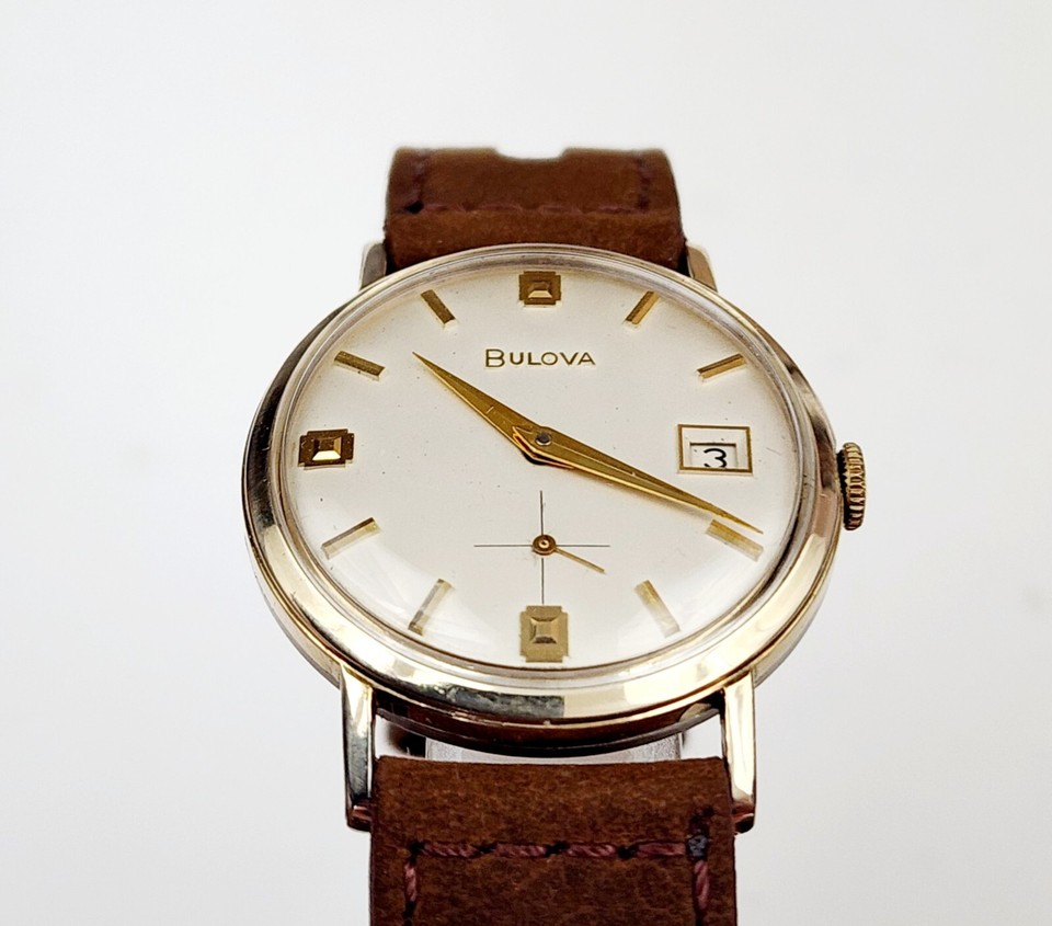 Men's SWISS Vintage 1969 Watch BULOVA "Date King "NQ" Cal.11BLD | eBay