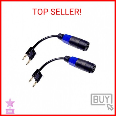 CNCESS CESS-096 Dual Banana Plug to Female Speakon Connector, 2 Pack | eBay