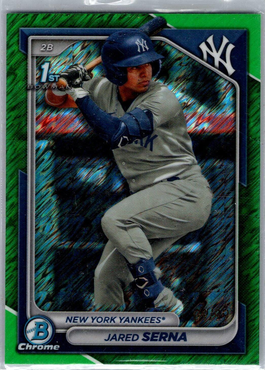 2024 Bowman - Prospects Jared Serna #BP-68 Green Border /99 (RC) for ...