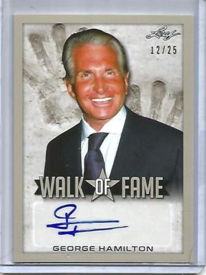 George Hamilton 2017 Leaf Walk of Fame Autograph #12/25 | eBay