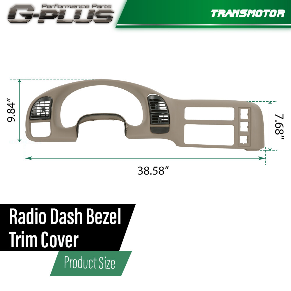 Fit For 95-05 Chevrolet Astro GMC Safari Dash Radio Cluster Trim Bezel ...