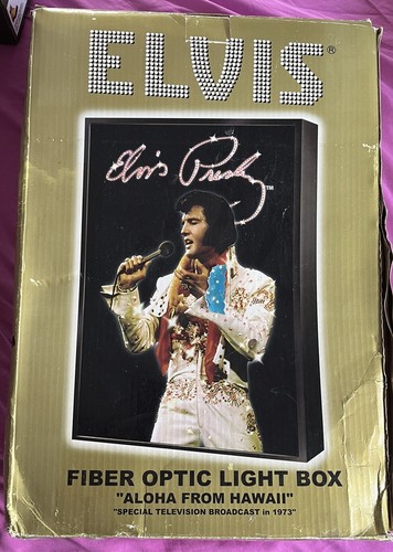 Elvis Presley FIBER OPTIC LIGHT BOX "ALOHA FROM HAWAII" WORKS TESTED | eBay
