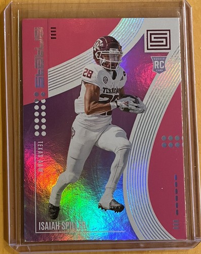 Isaiah Spiller RC 2022 Chronicles Status Pink Parallel Texas A+M | eBay