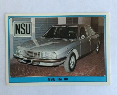 SUPER AUTO FIGURINE PANINI STICKER CARD NSU Ro 80 | eBay