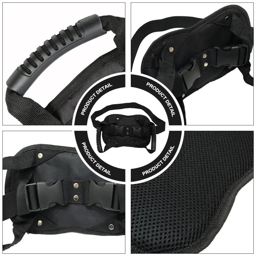 4 PCS Motorrad Rücksitz Griff Sandwich-Mesh Reisen Fahren Sie Sicherer ...