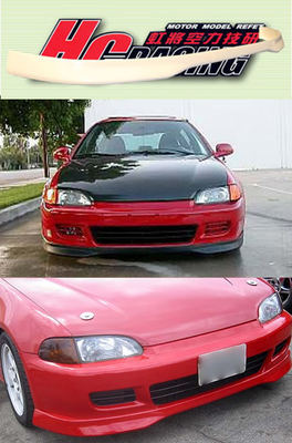 HC HONDA CIVIC 92-95 TYPE R FRONT LIP SPLITTER SPOILER EG COUPE + 3D ...