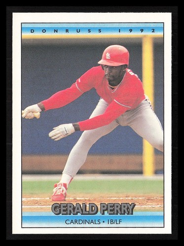 Gerald Perry 1992 Donruss #634 St. Louis Cardinals | eBay