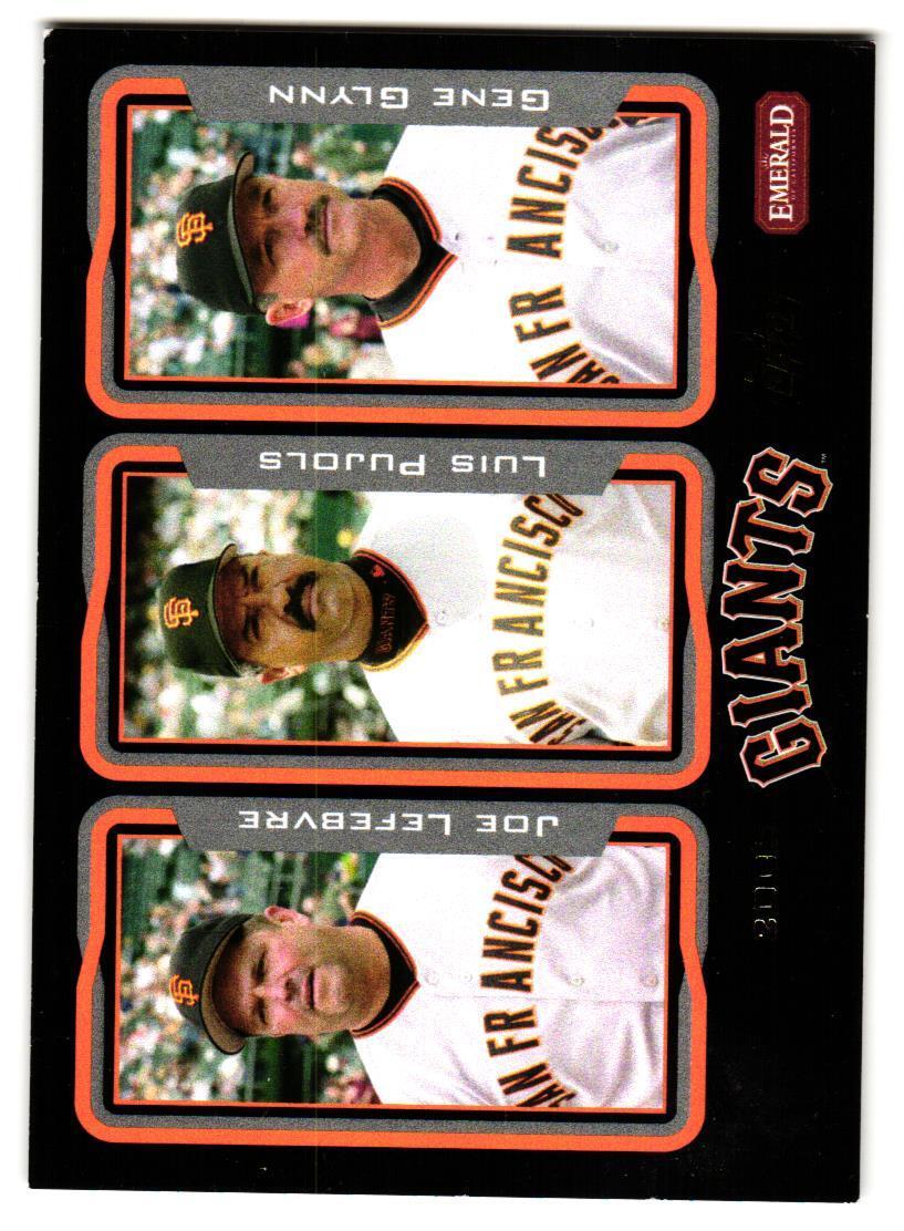 2005 Topps Emerald Nuts-Black Border-Joe Lefebvre-Luis Pujols-Gene ...