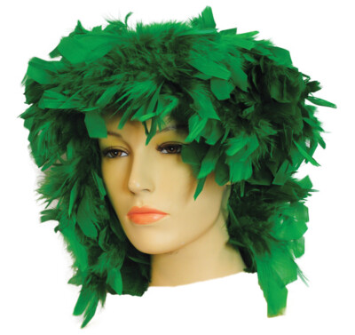 Feather Wig Green - Lacey Wigs | eBay