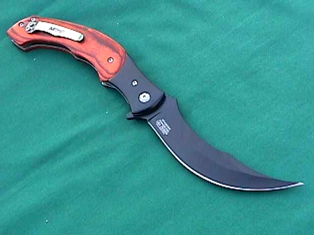 MTech LINER LOCK AO ASSIST OPEN FOLDING POCKET KNIFE SCIMITAR BLADE | eBay