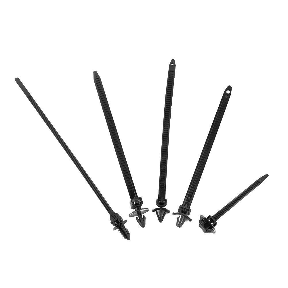 100pcs,Car Line Cable Tie Clamp Zip Tie Wrap Push Rivet Clip Wiring ...