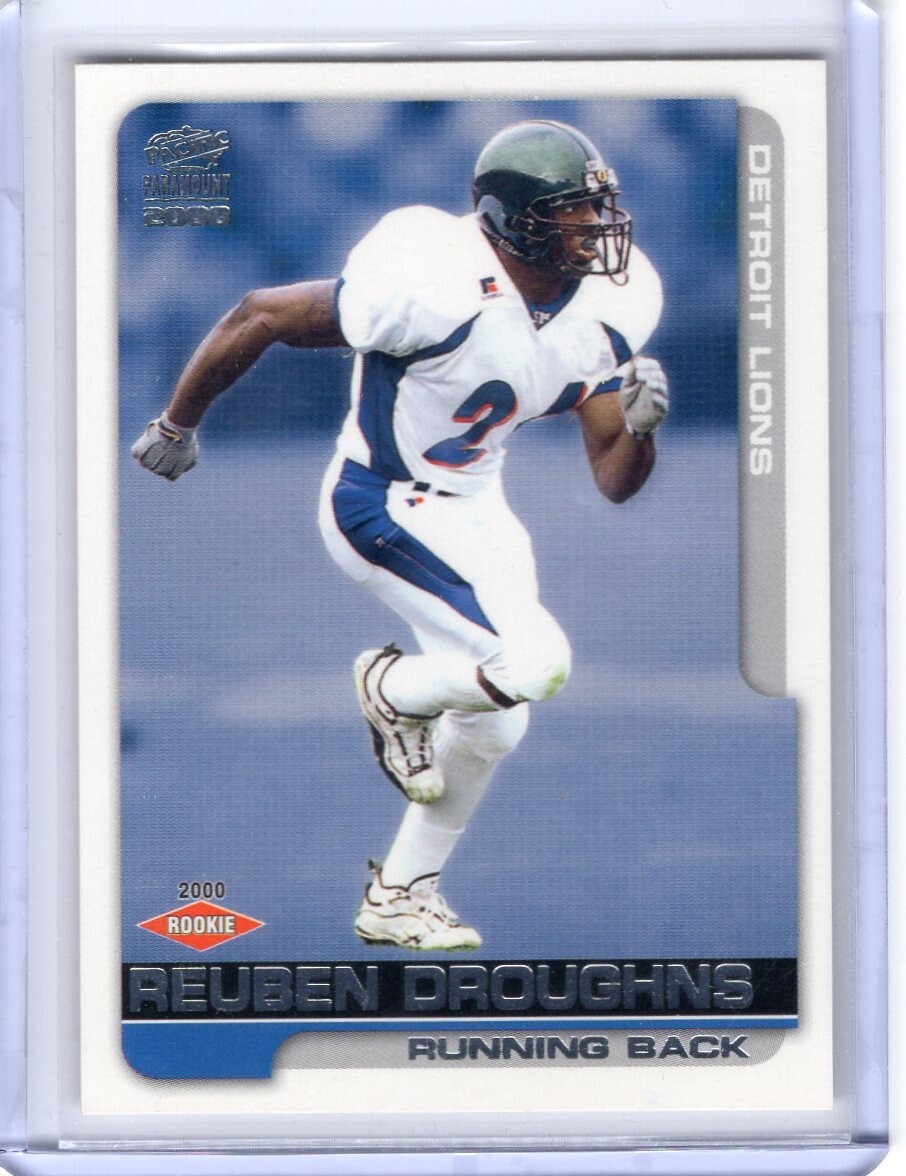 REUBEN DROUGHNS 2000 Pacific Paramount ROOKIE CARD #81 - LIONS | eBay