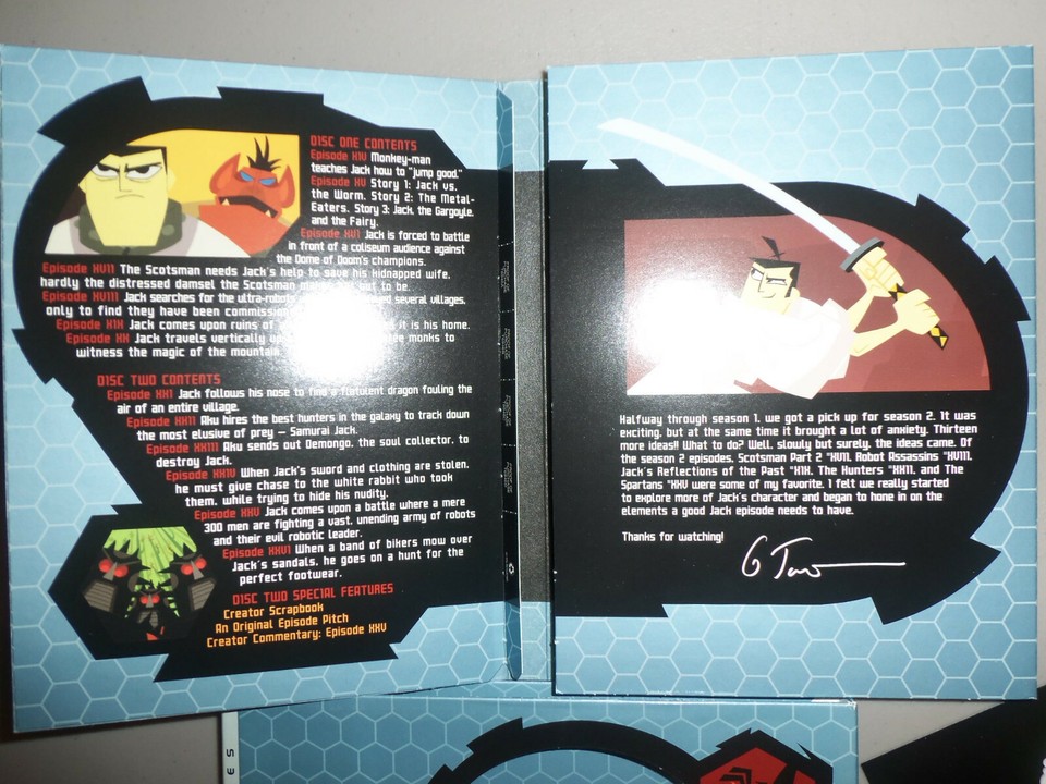 Samurai Jack The Complete Second Season DVD 2-Disc Set Cartoon Network ...