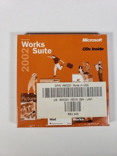 Microsoft Works Suite 2002 w/Product Key New SEALED | eBay