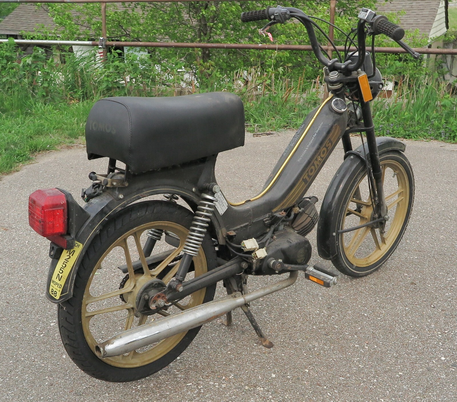 Vintage 1985 TOMOS Golden Bullet 50cc Moped Needs Repair or EBike ...